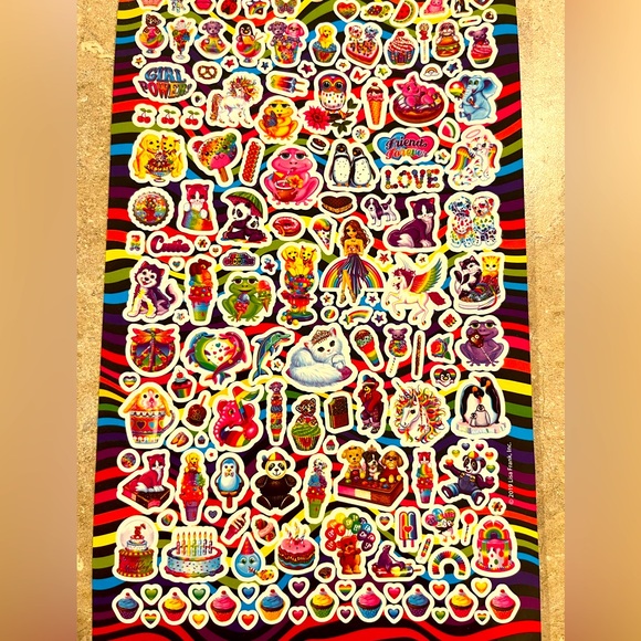 Lisa Frank | Office | Lisa Frank Sticker Sheet Rare New Colorful ...